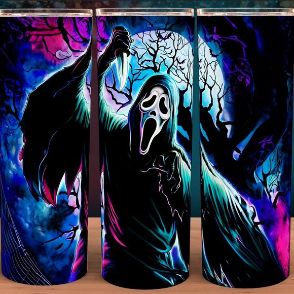 Handmade | Dining | Scream Ghostface Horror Halloween Cup Mug Tumbler ...